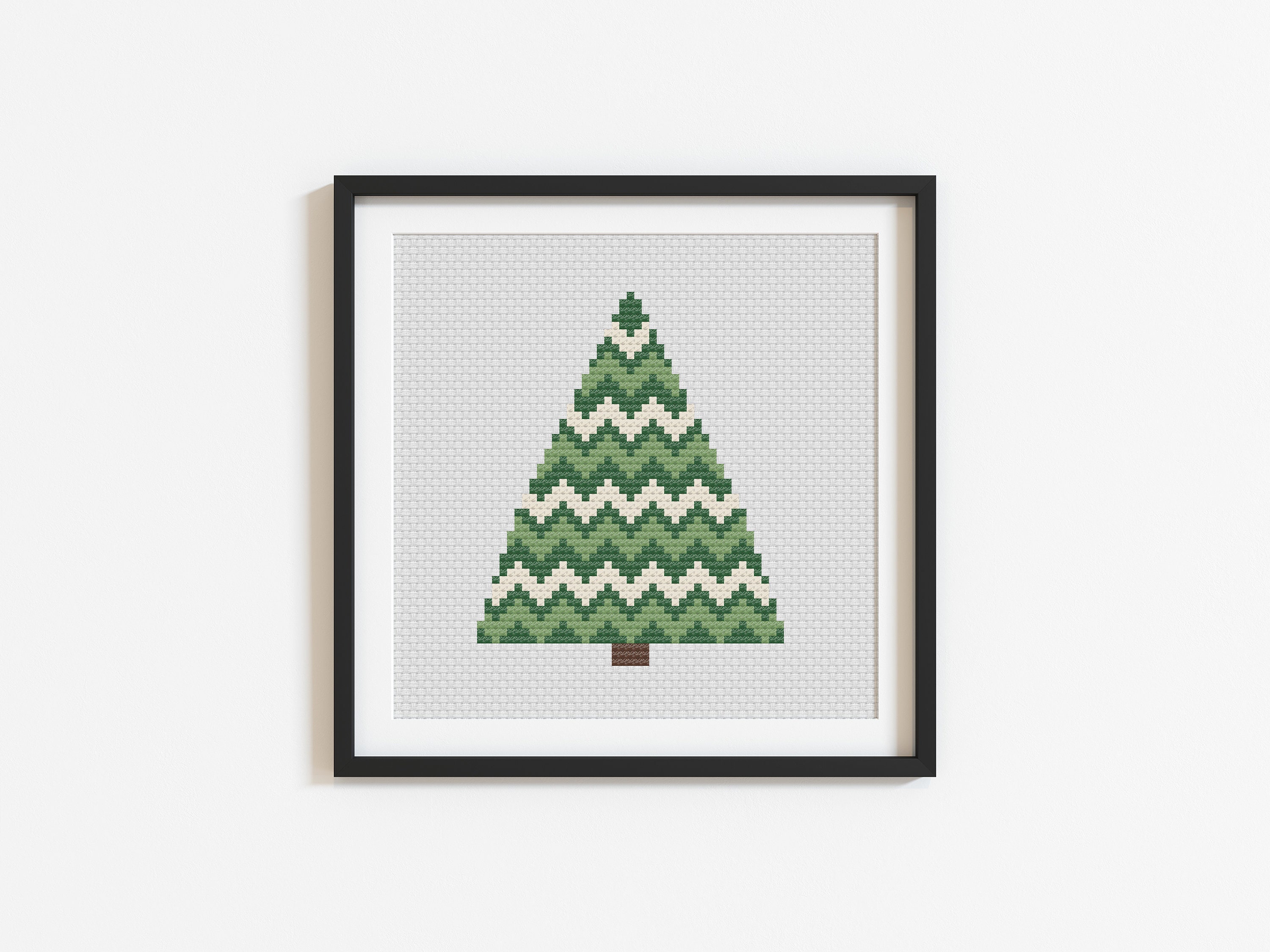 4 Christmas Trees Cross Stitch Pattern | Winter Cross Stitch | Modern ...