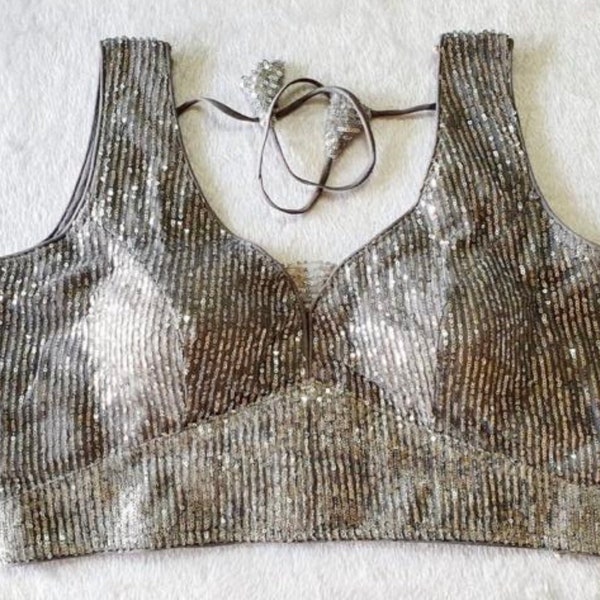 Silver Blouse - Etsy
