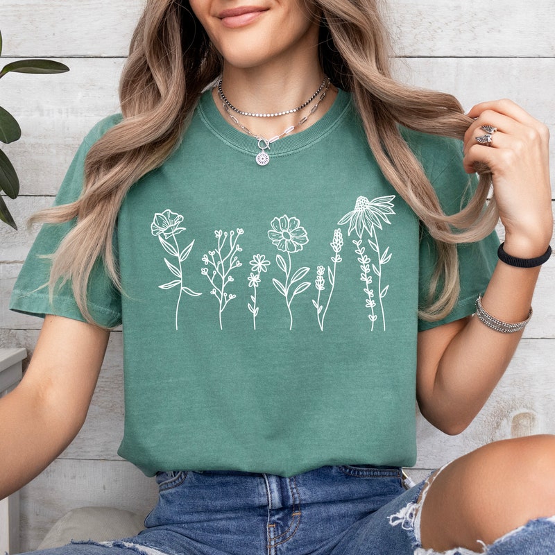 Botanical Shirt - Etsy