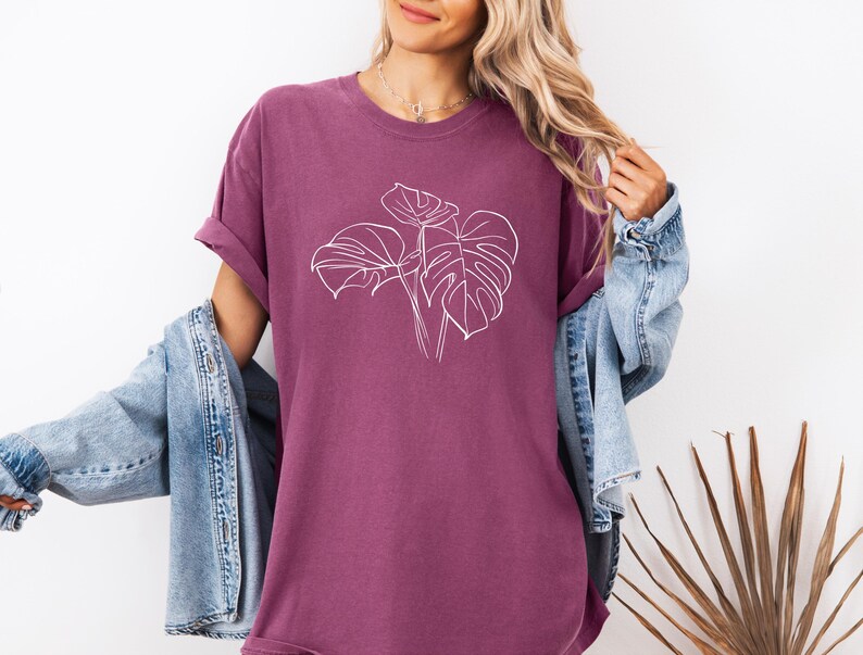 Monstera Shirt, Monstera Comfort Colors Tshirt, Houseplants Shirt ...