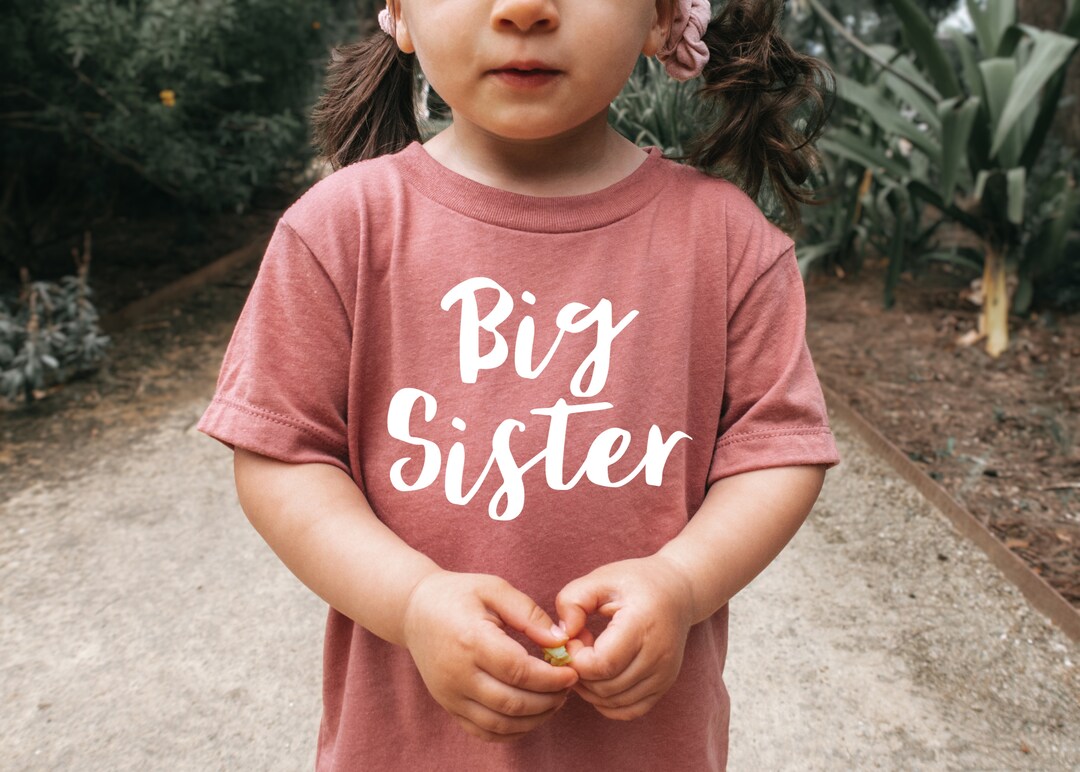 Big Sister Cursive Shirts | Big Sister T-shirt, Big Sister Shirt, Big ...