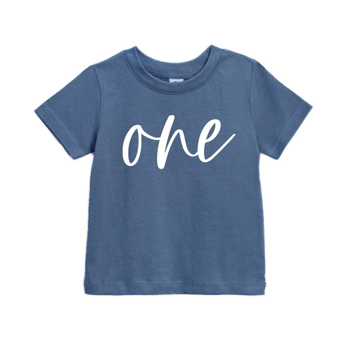 Cursive One Period 1st Birthday Shirt Baby Girls and Baby Boys First ...