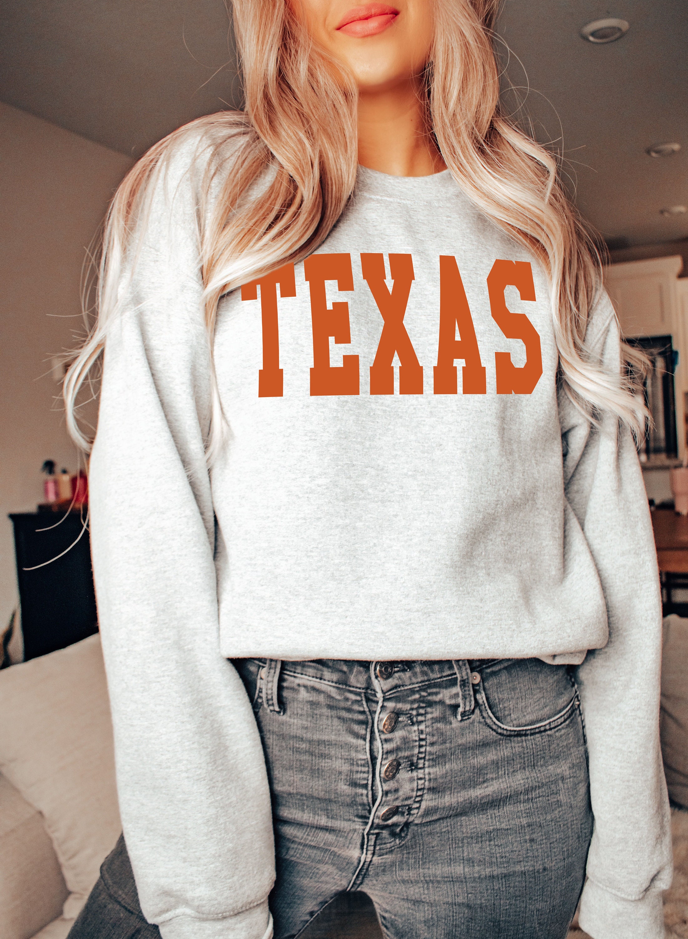 Texas Sweatshirt University of Texas Texas Shirts State - Etsy