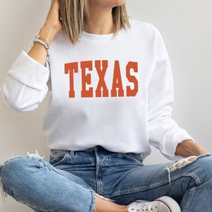 Texas Sweatshirt University of Texas Texas Shirts State - Etsy