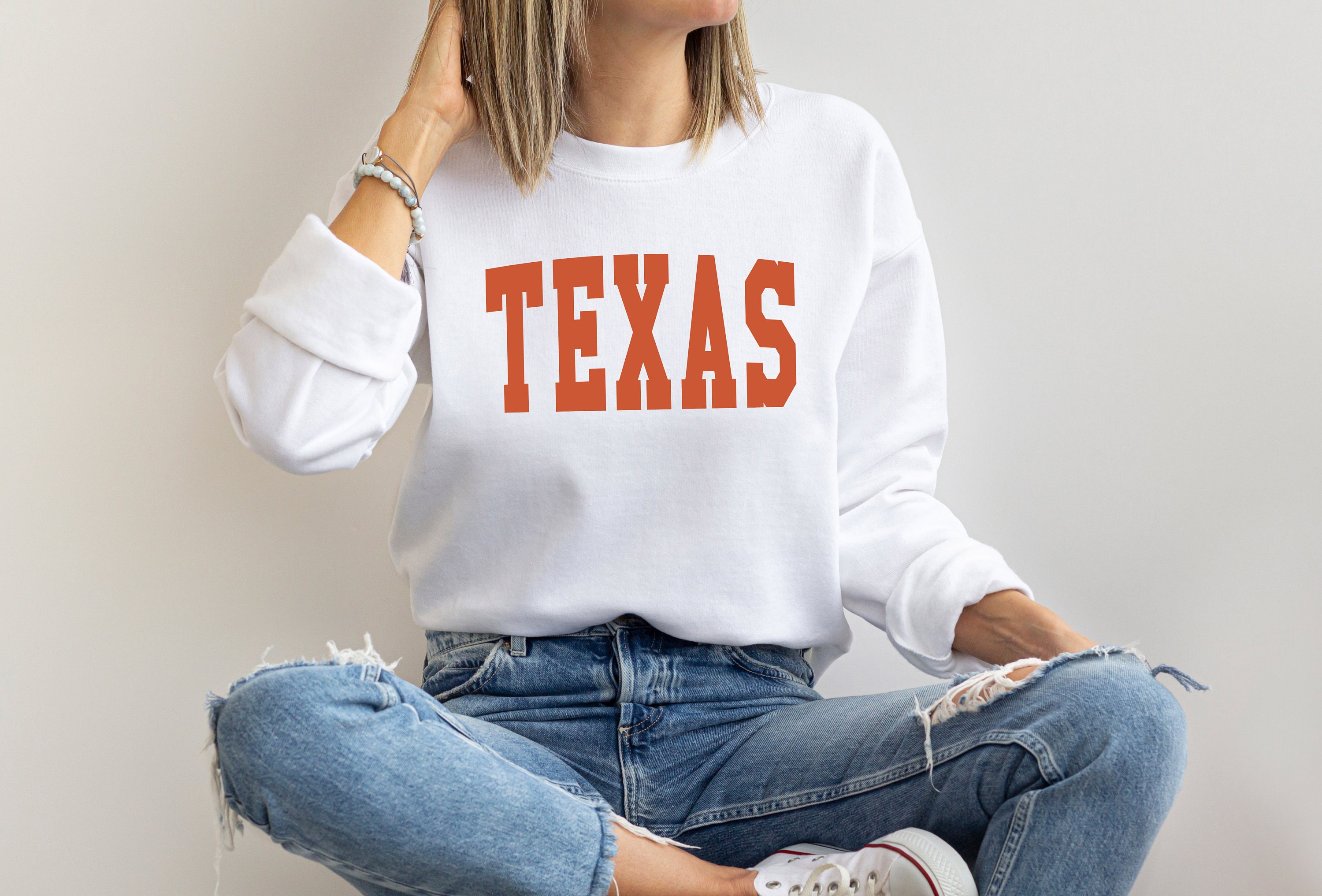 Texas Sweatshirt University of Texas Texas Shirts State - Etsy