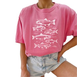 Nature, Fish, Salmon, Sardines, Camping, Fishing Comfort Colors Shirt ...