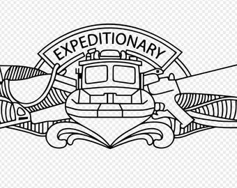 US Navy Enlisted Expeditionary Warfare Specialist Insignia SVG PNG - Etsy
