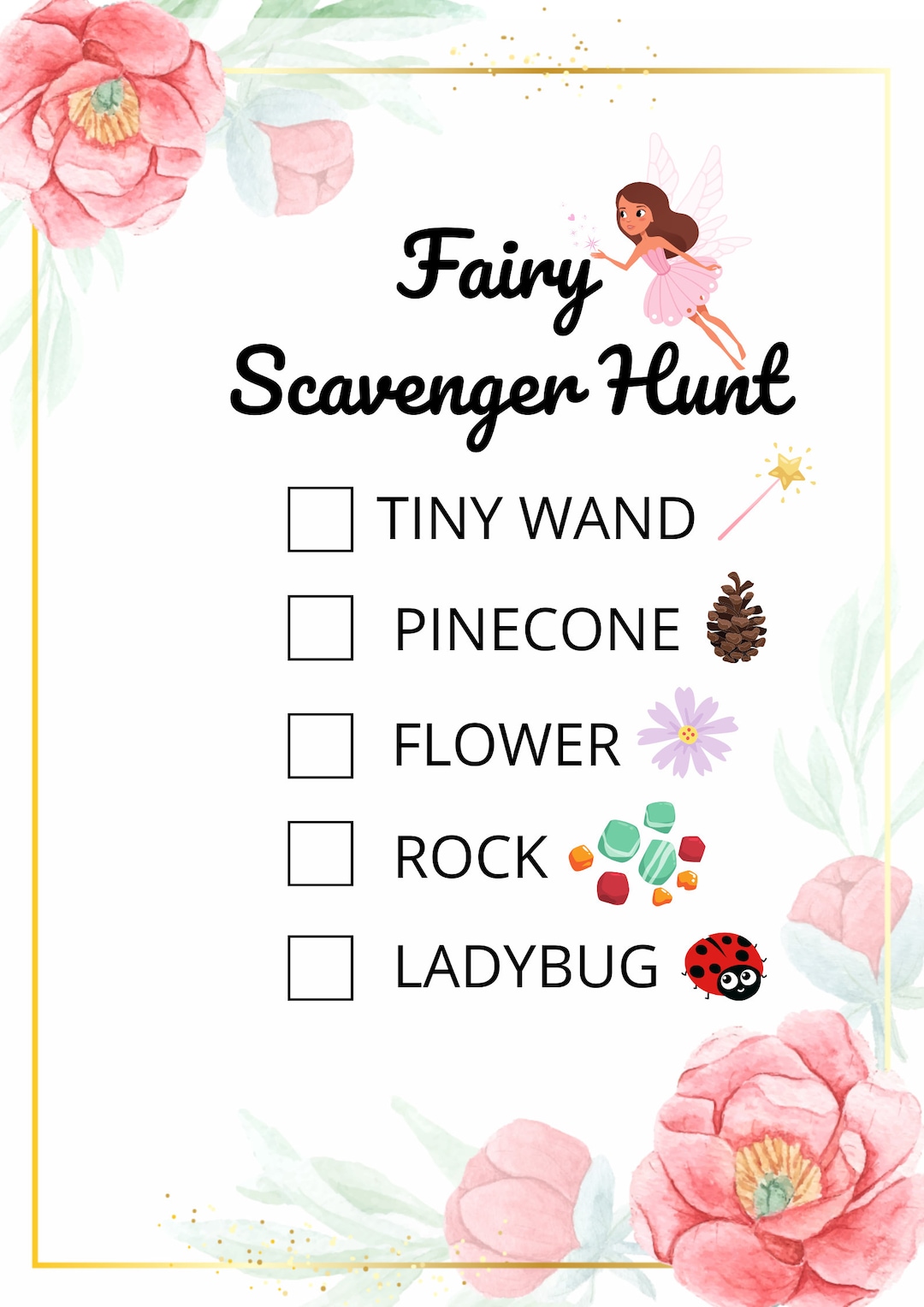 Fairy Scavenger Hunt - Etsy