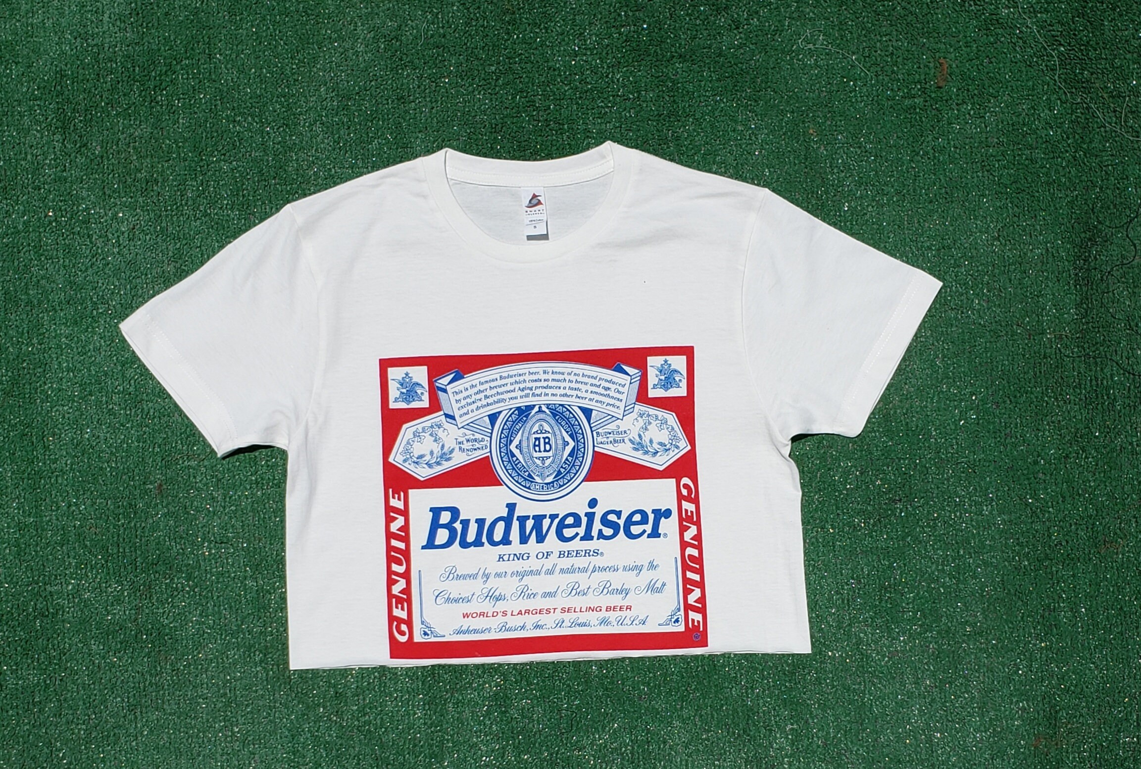 King of Beers Bud Cropped Top T Shirt - Etsy