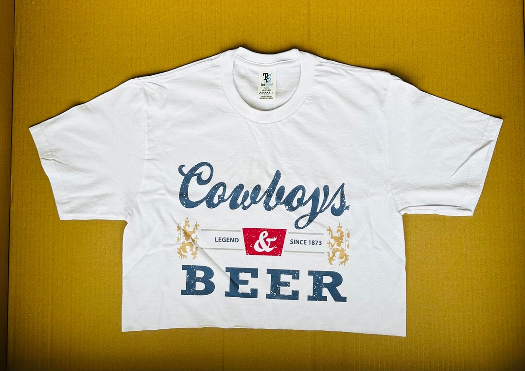 Cowboys Beer Cropped Top T Shirt - Etsy