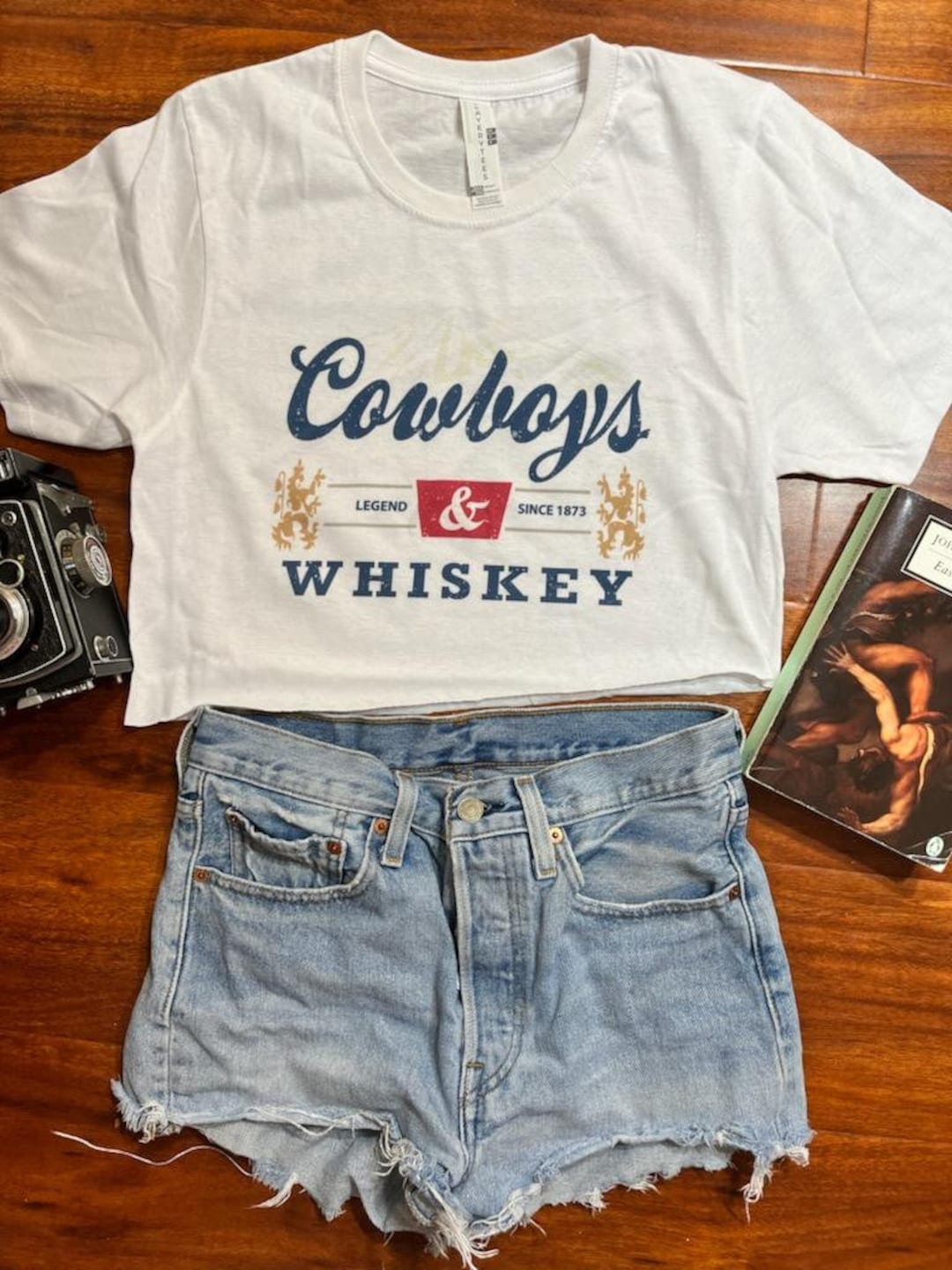 Cowboys Cropped Top Shirt - Etsy
