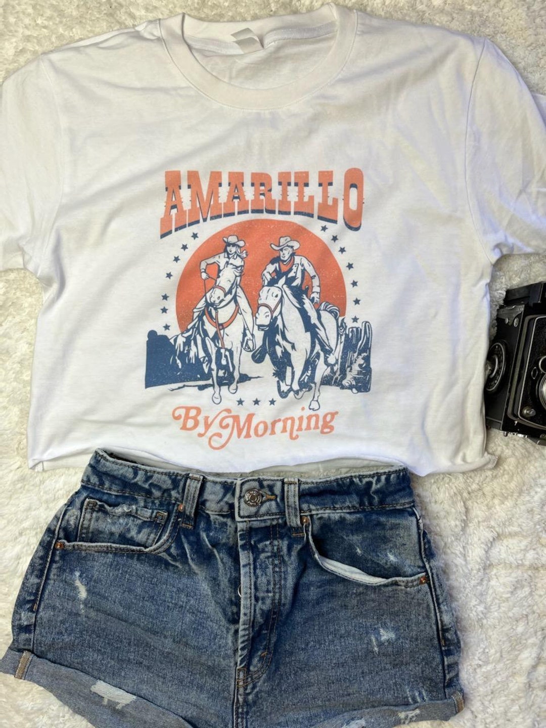Cowboy Cropped Top Shirt - Etsy