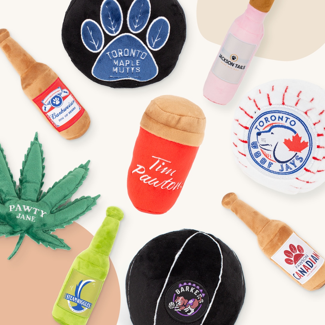 NEW Eco-friendly Canadian Parody Plush Dog Toys for All Dog Ages and ...