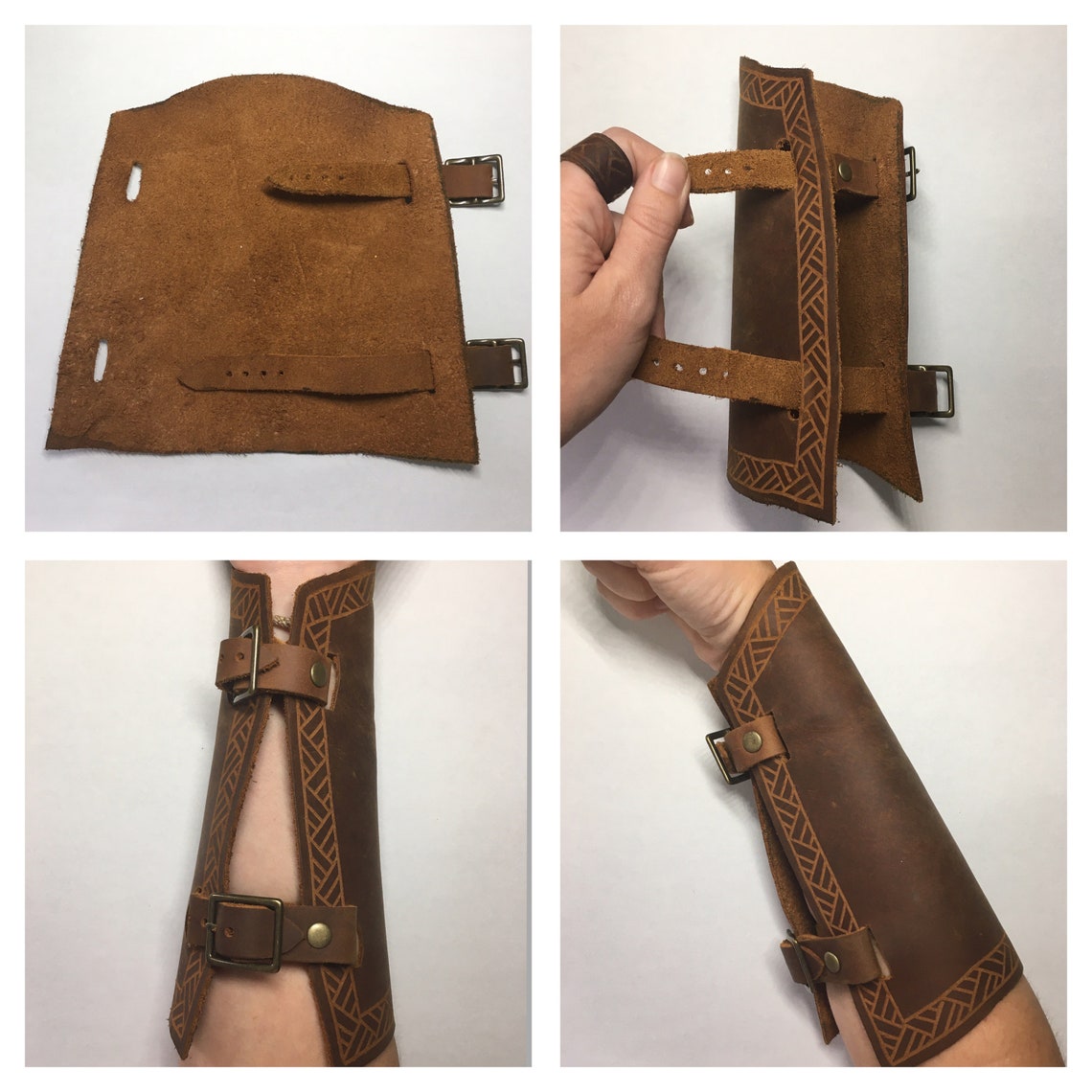 Viking Leather Vambraces PDF Armor Pattern Download - Etsy