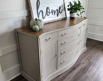 SOLD Stunning Two Toned Antique Buffet - Etsy