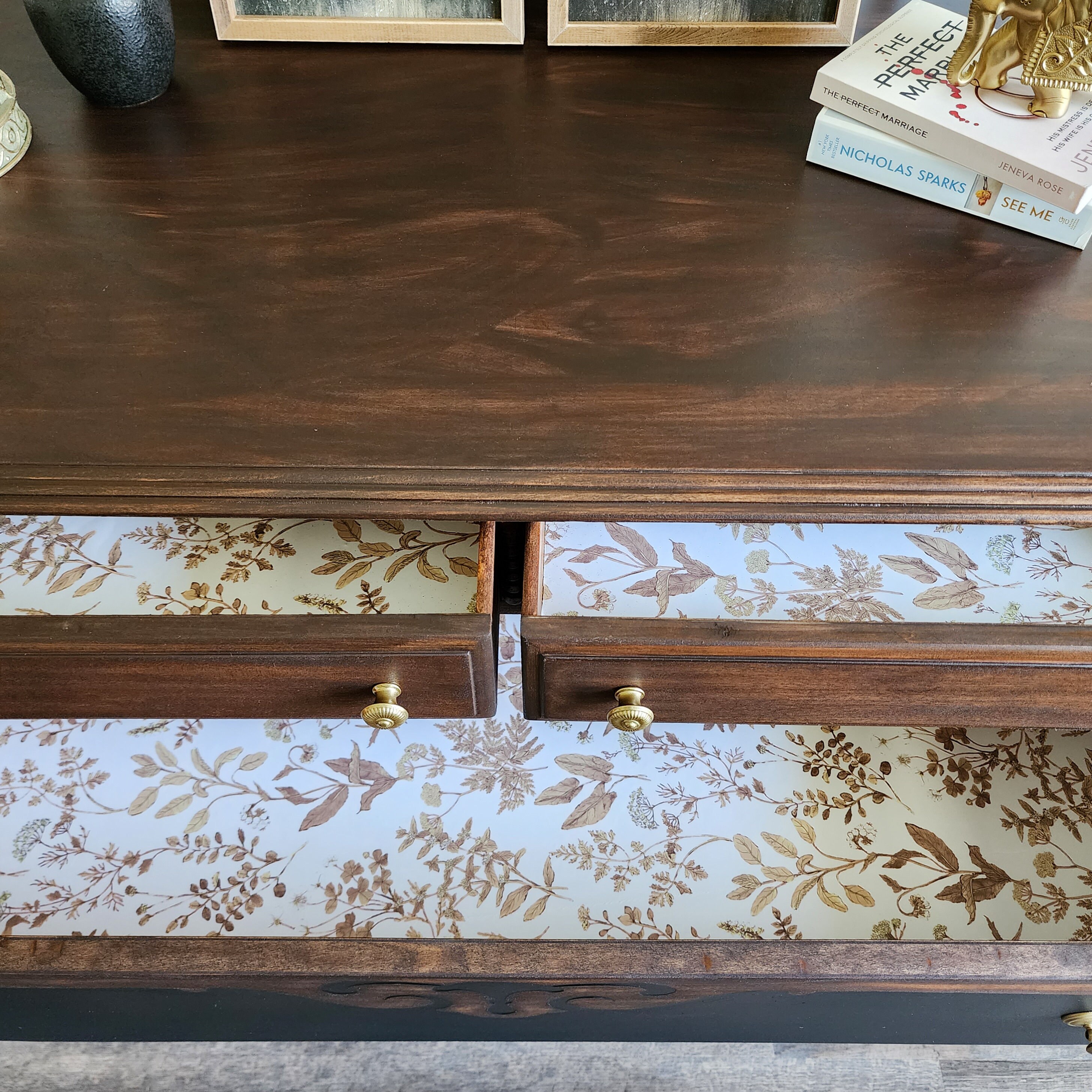 SOLD Refinished Antique Buffet / Large Dresser - Etsy