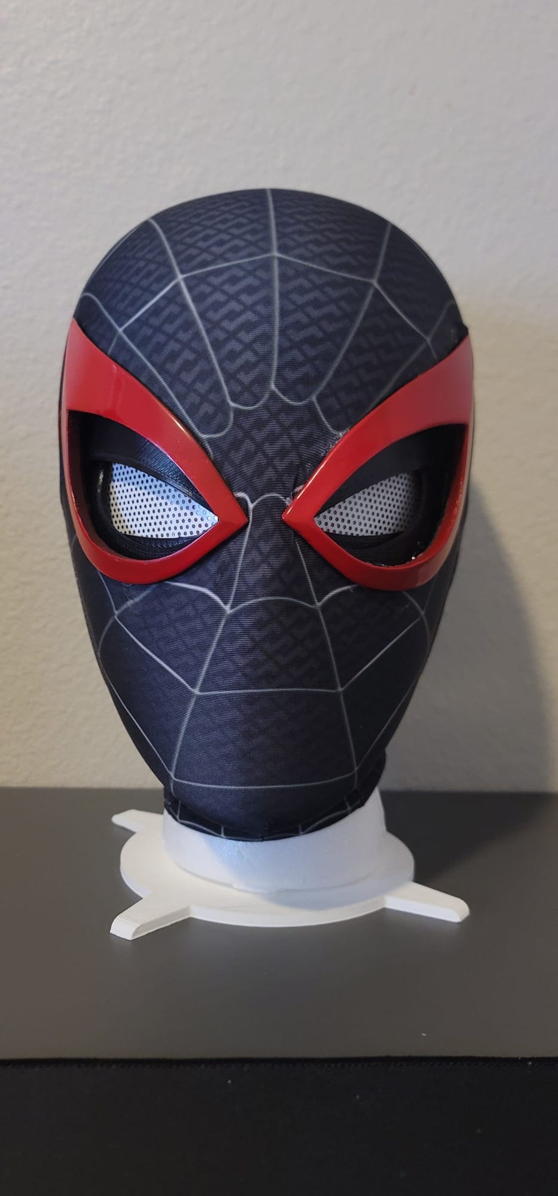 Miles Morales Spiderman Mask With Individually Controlled - Etsy