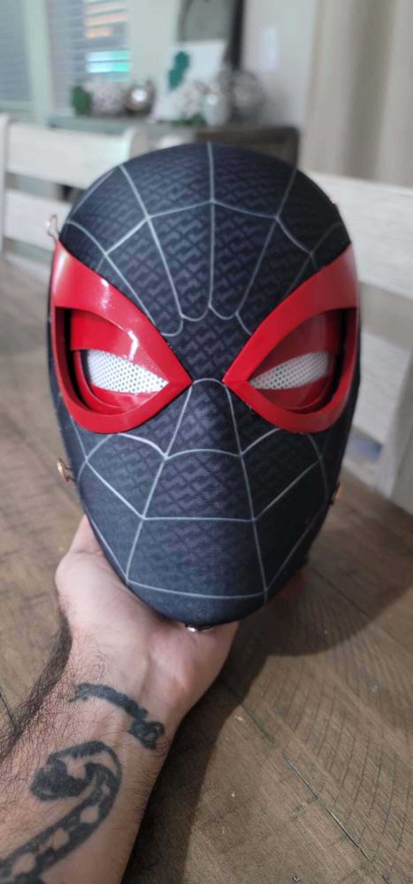 Miles Morales Spiderman Mask With Individually Controlled - Etsy