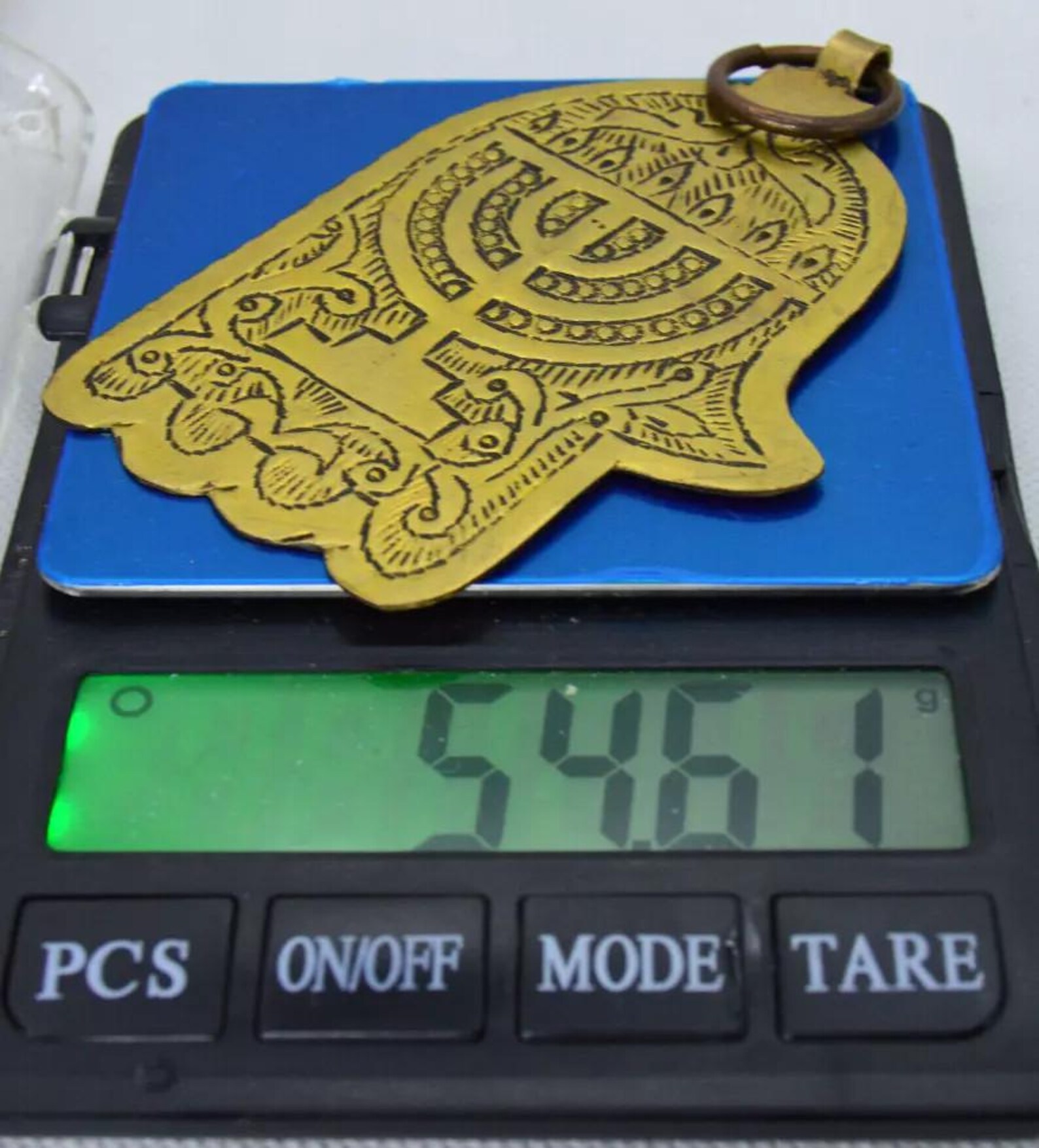 Handmade Antique Moroccan Hamsa Pendant With Menorah – Khamsa and Hand ...