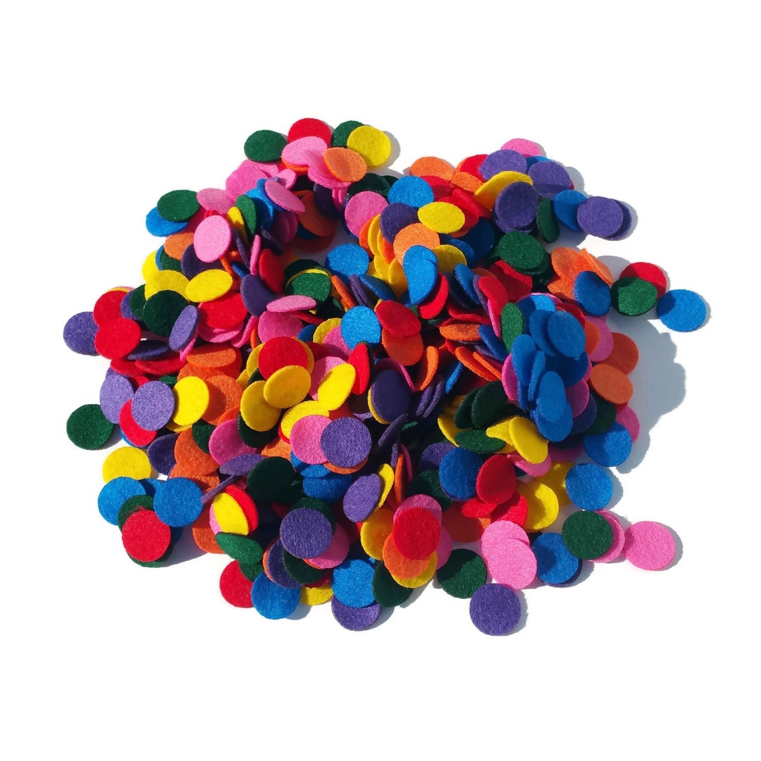 Jumbo Pack 1 Inch Felt Circles| 600 Bulk Pre-cut Shapes for DIY Sewing ...