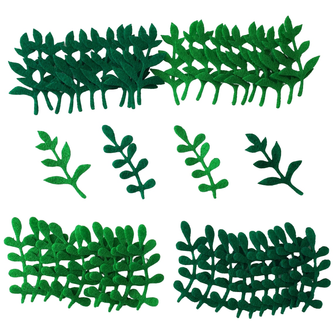 48 Felt Vine Leaves Pre-cut Shapes for DIY Sewing Crafts - Etsy