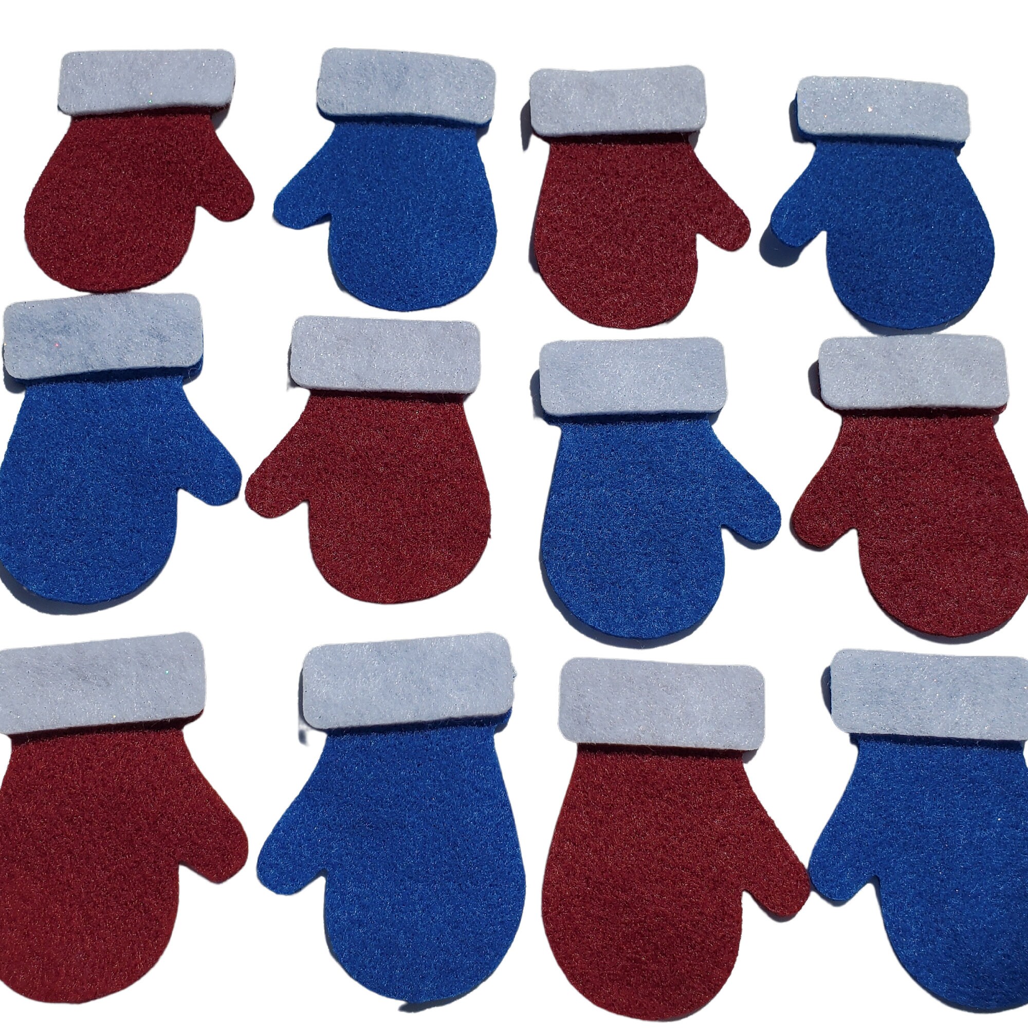 Felt Mitten Cut Outs | | DIY Die Cut Mittens Embellishments | Pre-cut ...