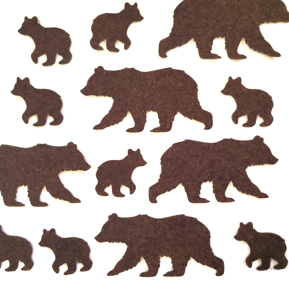 24 Felt Bears | Pre-cut Shapes for DIY Sewing & Cardmaking Crafts | Die ...