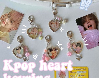 NCT Taeyong Keyring Bunny Photo Heart Lightstick Photocard - Etsy