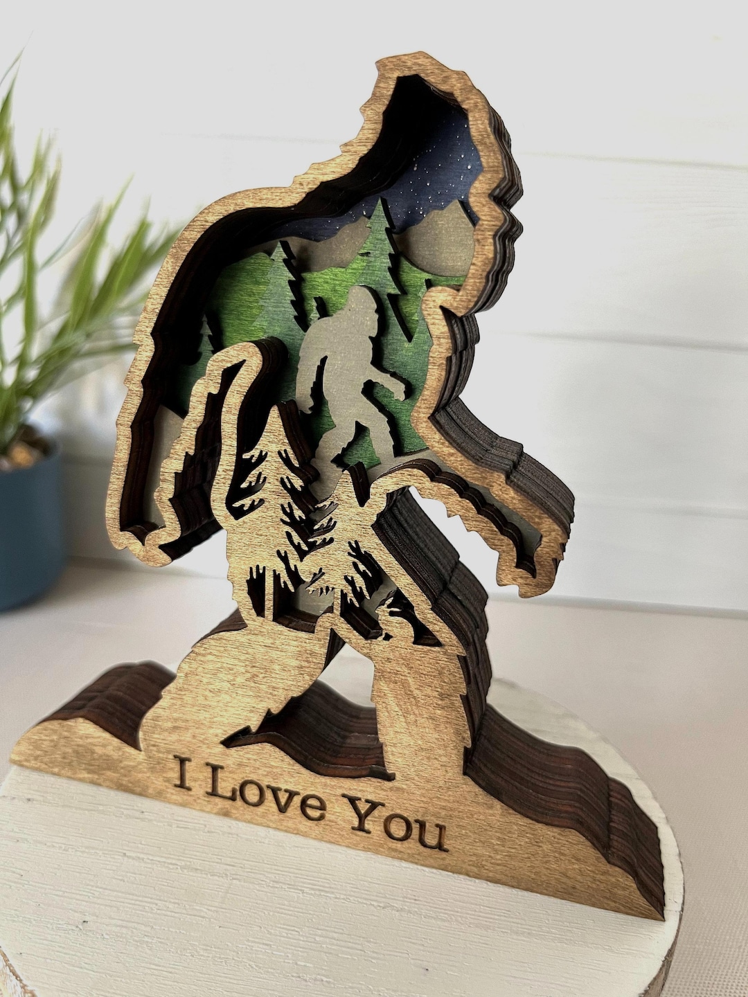 Custom Engraved Bigfoot Keepsake Trophy Sasquatch Gift - Etsy