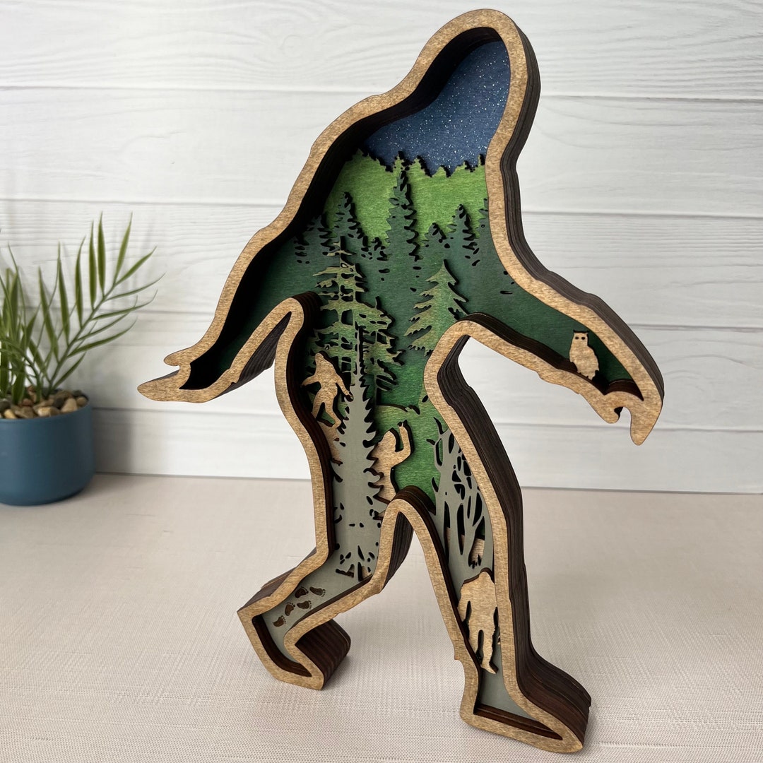 Bigfoot XL Figure Bigfoot Theme Room Decor Cryptid Birthday Gift Idea ...