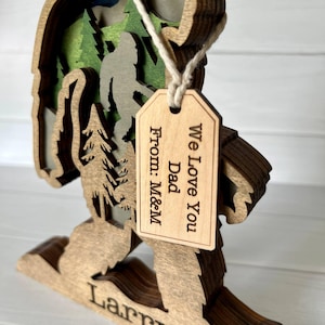 Custom Engraved Bigfoot Keepsake Trophy Sasquatch Gift - Etsy