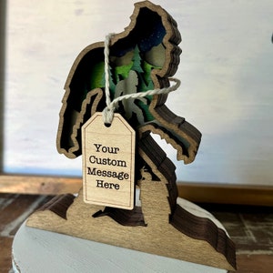Custom Engraved Bigfoot Keepsake Trophy Sasquatch Gift - Etsy