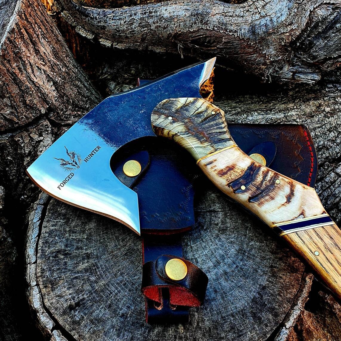 Machete Axe Hand-made Outdoor Knife Camping Knife Backpack Blade Forged ...