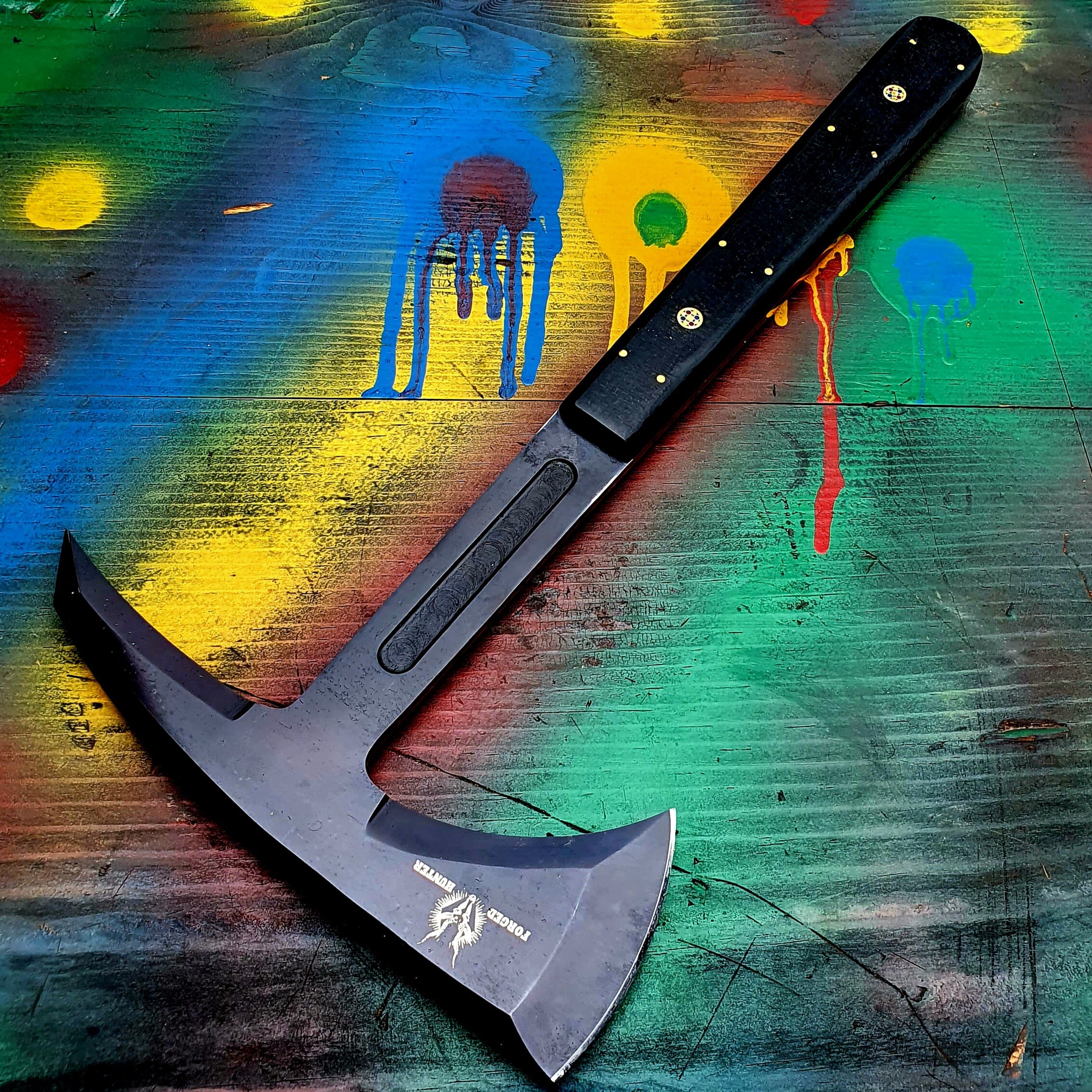 Machete Axe Hand-made Outdoor Knife Camping Knife Backpack Blade Forged ...