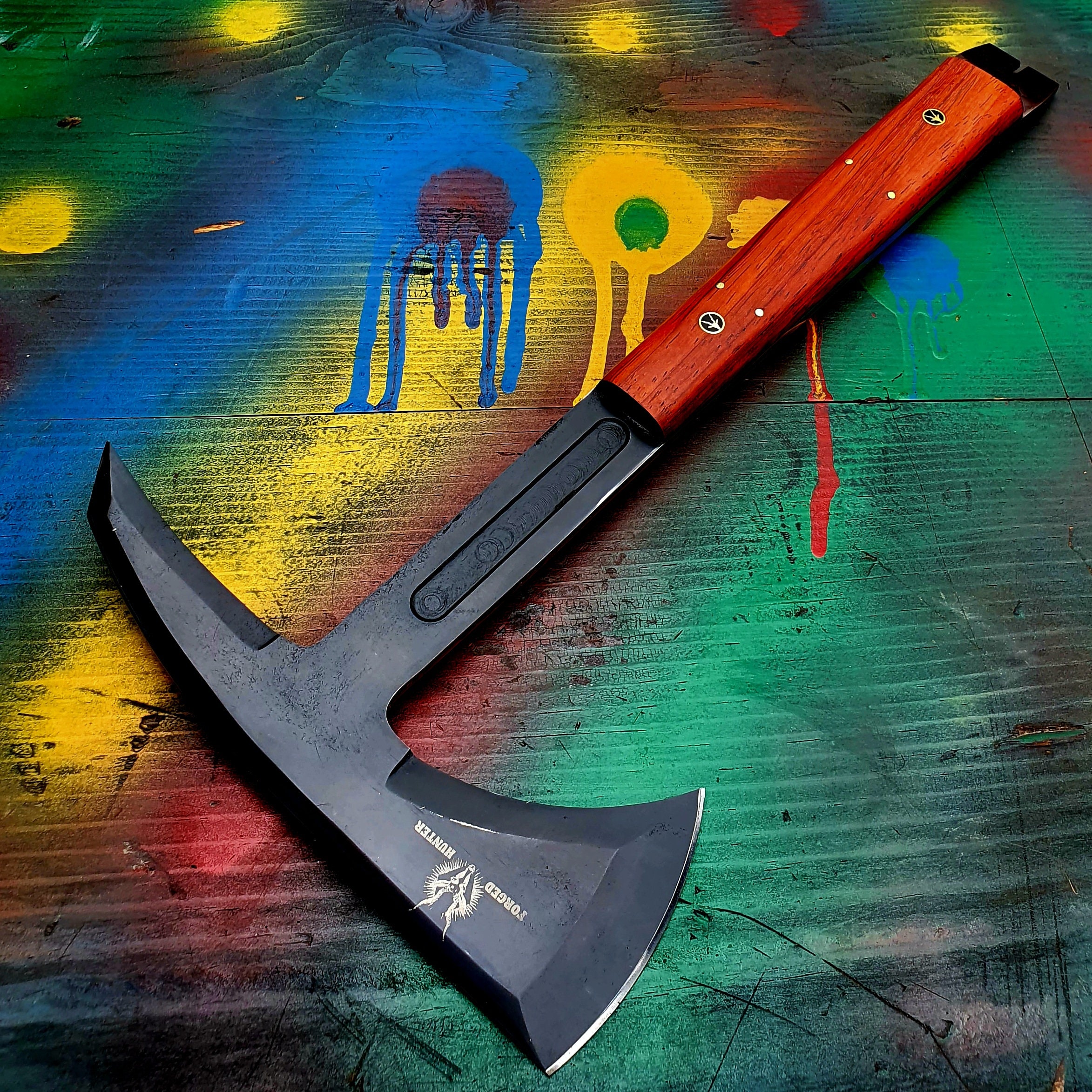 Machete Axe Hand-made Outdoor Knife Camping Knife Backpack Blade Forged ...