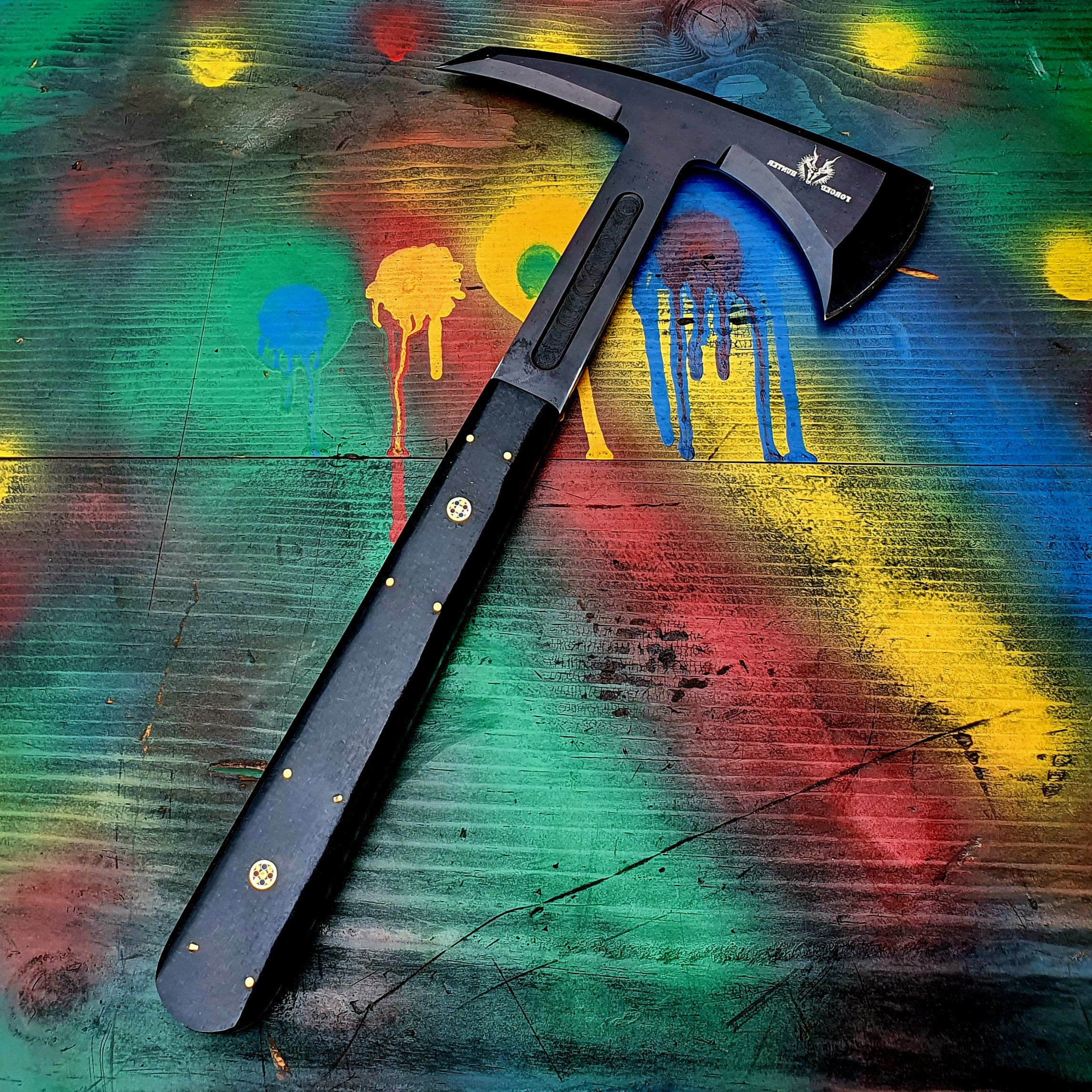 Machete Axe Hand-made Outdoor Knife Camping Knife Backpack Blade Forged ...