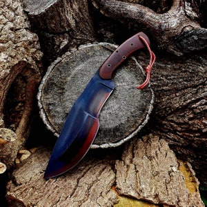 Machete Chopper Christmas Knife Tracker Outdoor Camping Backpack Forged ...