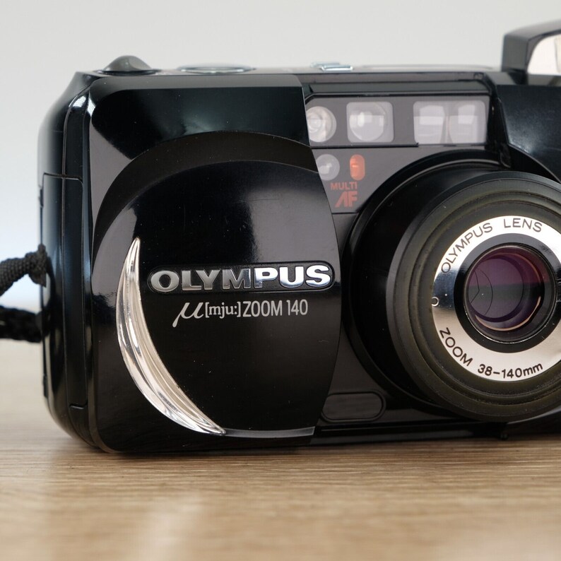 Olympus µmju Zoom 140 Compact Film Camera Point & Shoot Black Mju ...