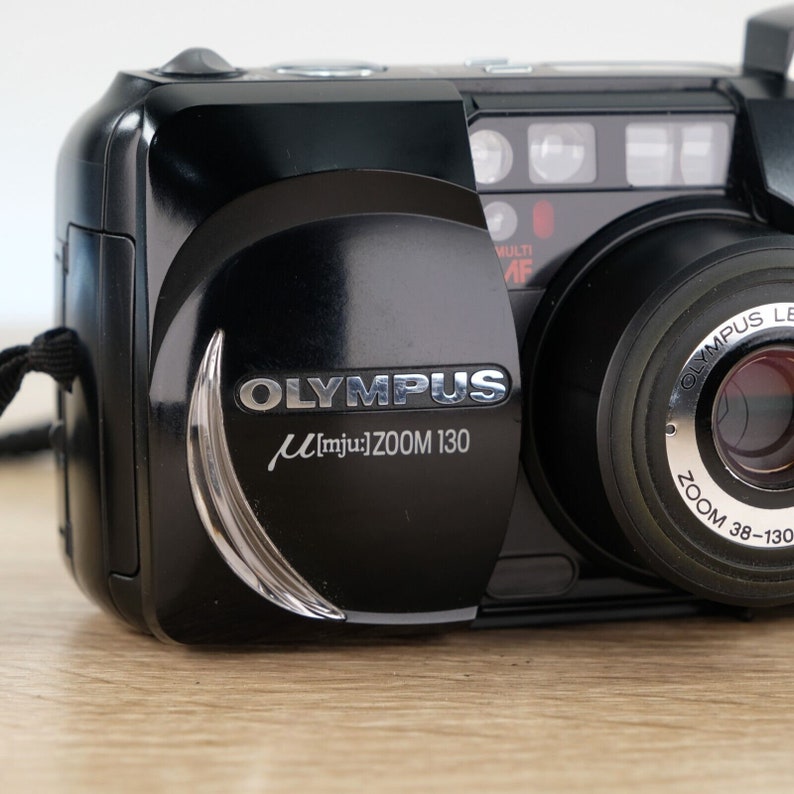 Olympus µmju Zoom 130 Compact Film Camera Point & Shoot Black Mju ...