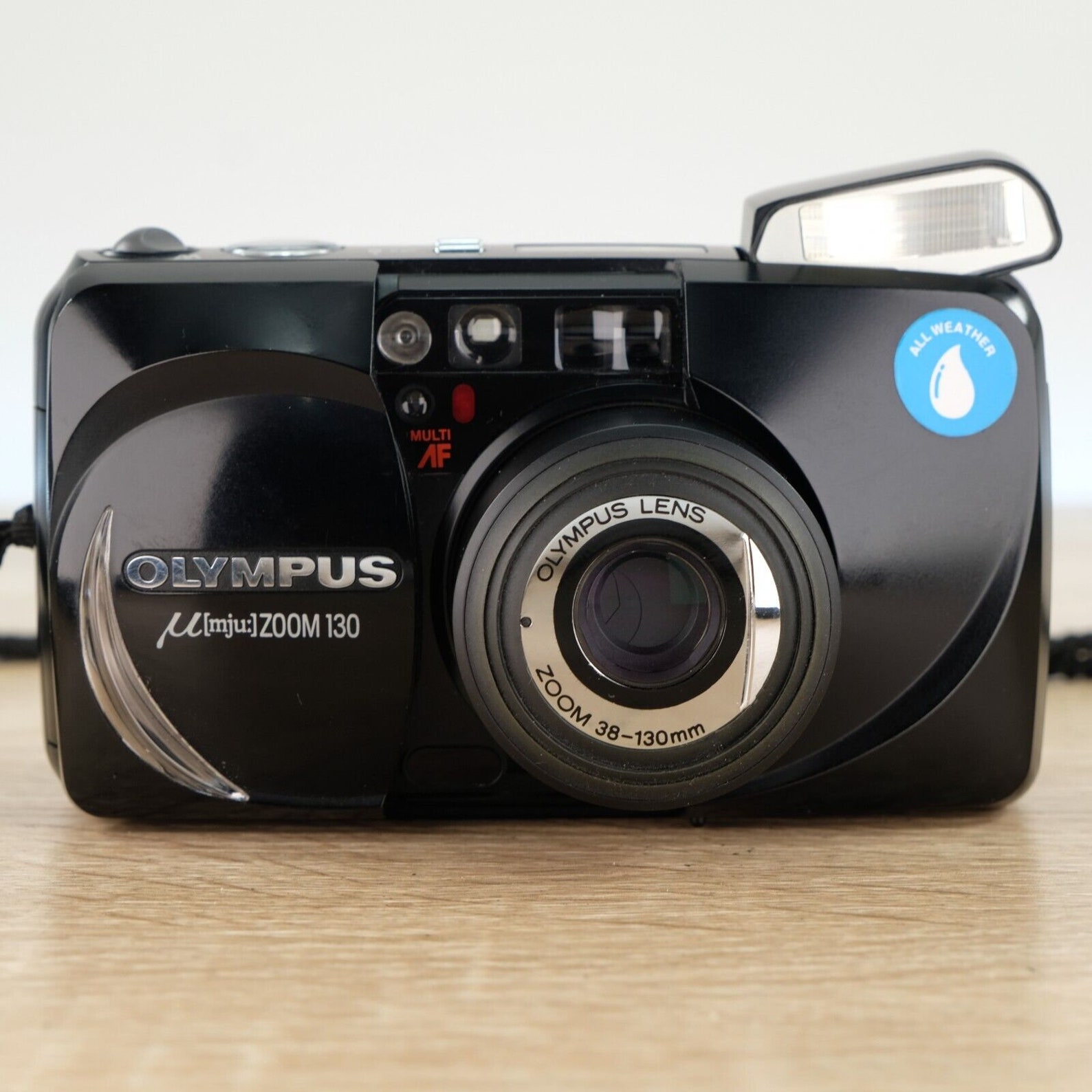 Olympus µmju Zoom 130 Compact Film Camera Point & Shoot Black Mju ...