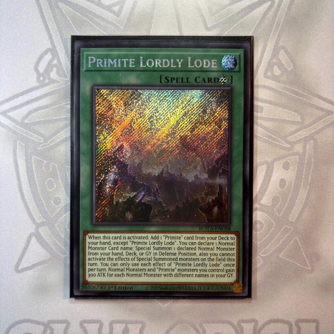 Primite Lordly Lode - Secret Rare - Common Rare - Handmade Proxy by Ci ...