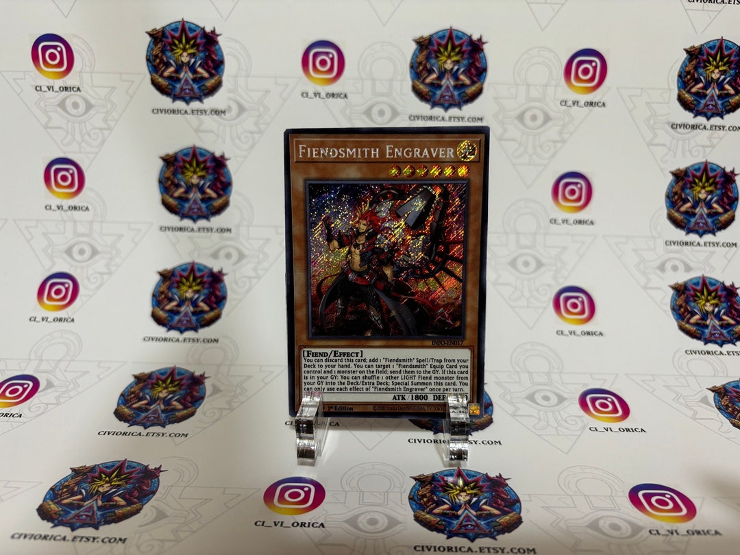 Fiendsmith Engraver Secret Rare-common Handmade Proxy by Ci-vi-orica - Etsy
