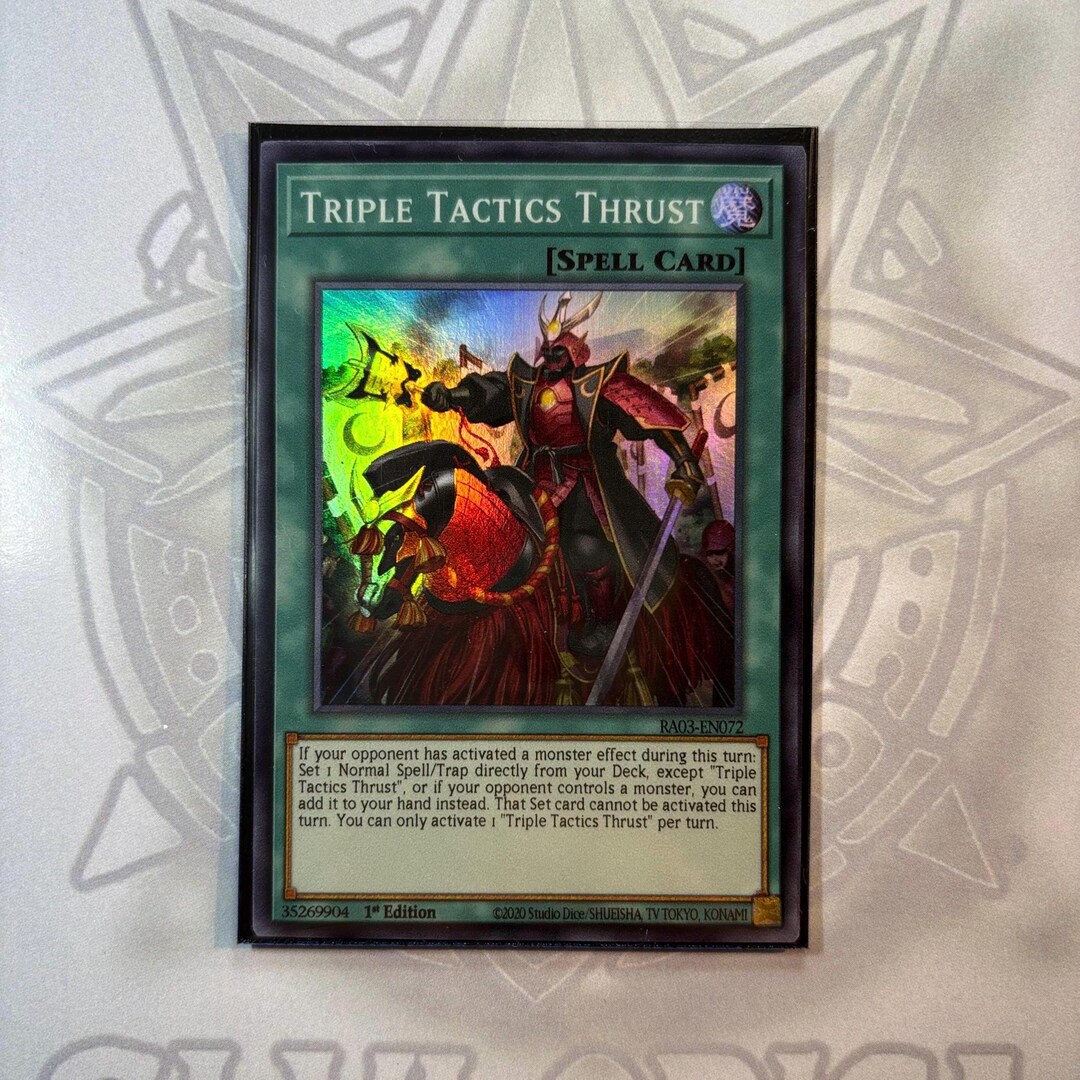 Triple Tactics Thrust - Super Rare - Common Rare - Handmade Proxy by Ci-vi-orica! - Etsy