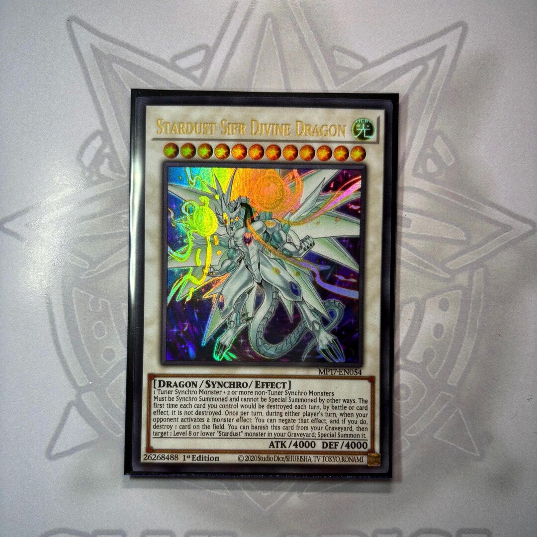 Stardust Sifr Divine Dragon - Ultra Rare - Common Rare - Handmade Proxy ...
