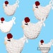 Bitty Hen Mini Farm Chicken Amigurumi Crochet Pattern Only No Sew - Etsy
