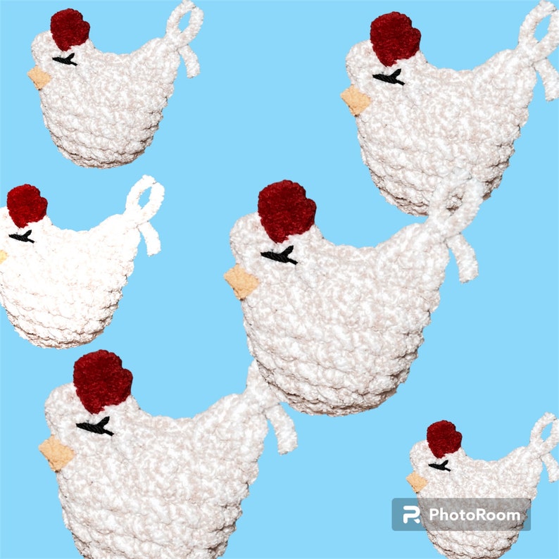 Bitty Hen Mini Farm Chicken Amigurumi Crochet Pattern Only No Sew - Etsy
