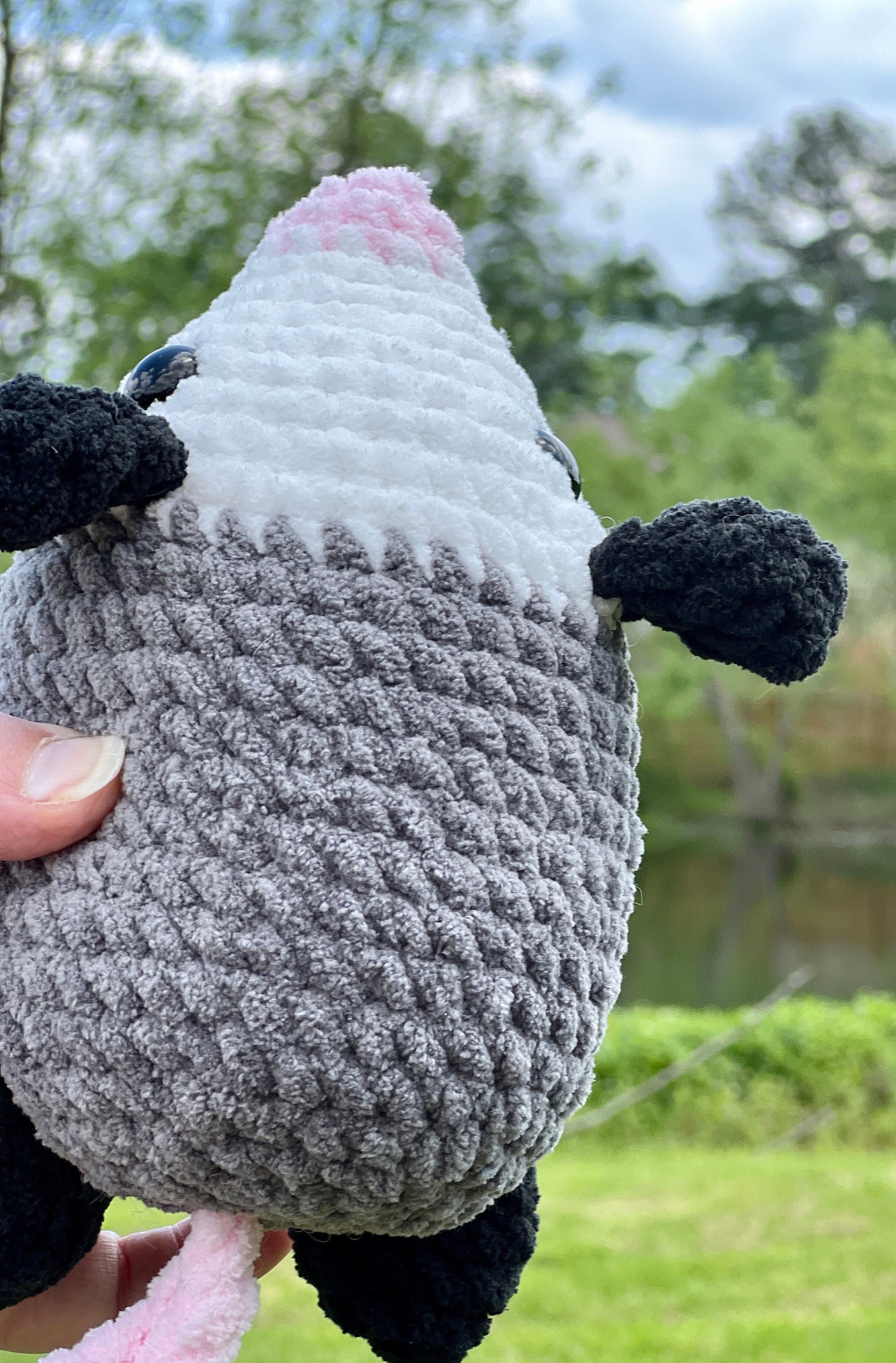 Sweet Possum Amigurumi Crochet Stuffie Ready to Ship - Etsy