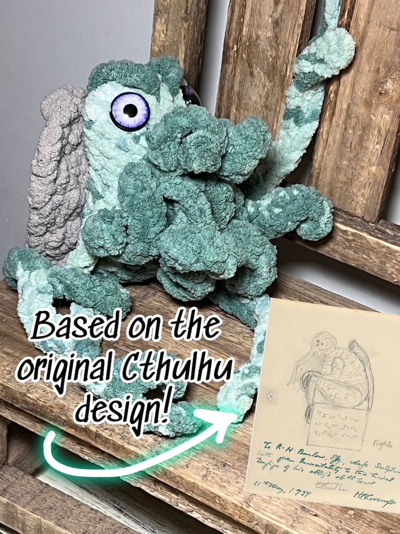 Cthulhu Crochet Pattern - No Sew! Pattern Only! H. P. Lovecraft! - Etsy