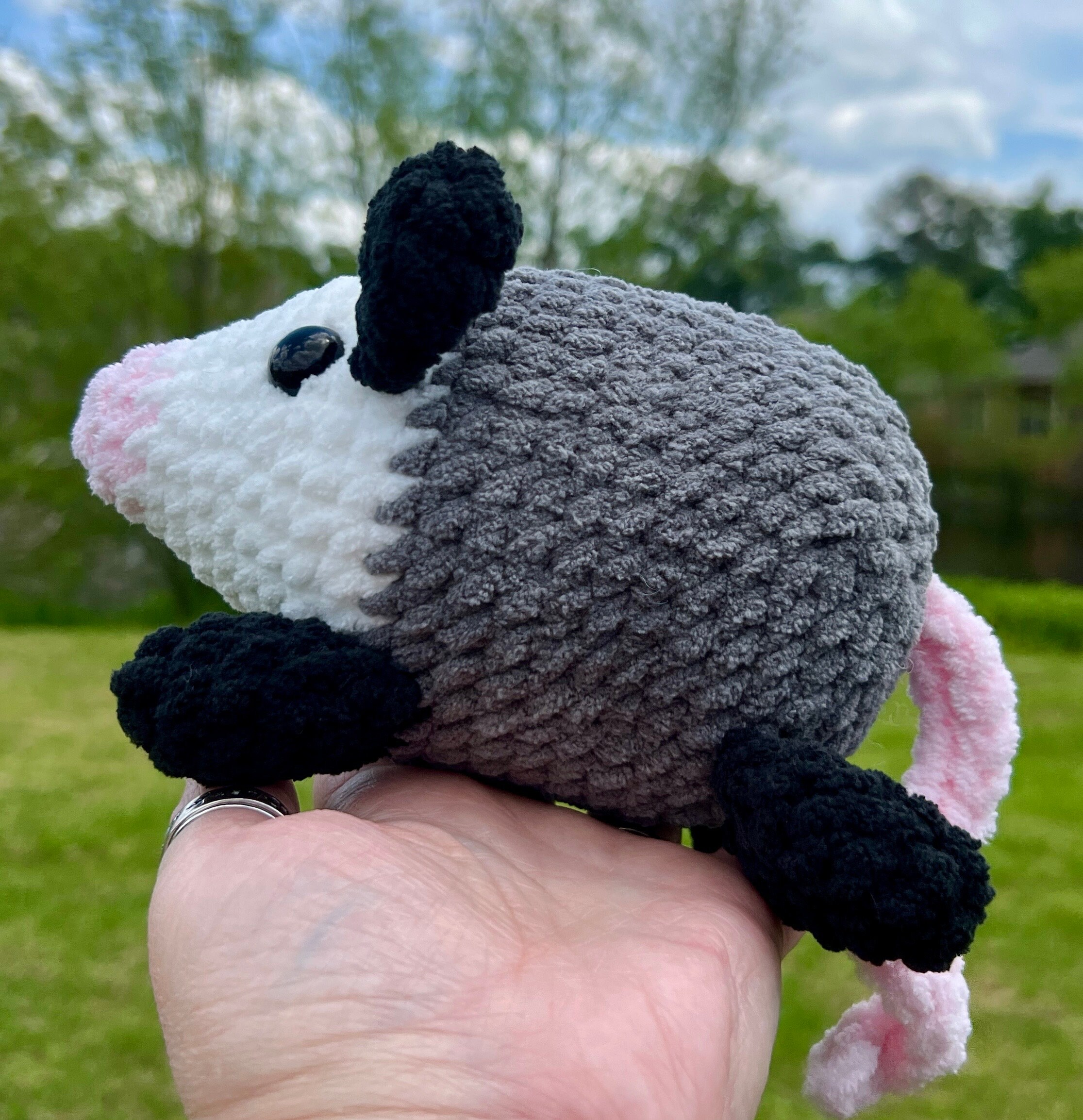 Sweet Possum Amigurumi Crochet Stuffie Ready to Ship - Etsy