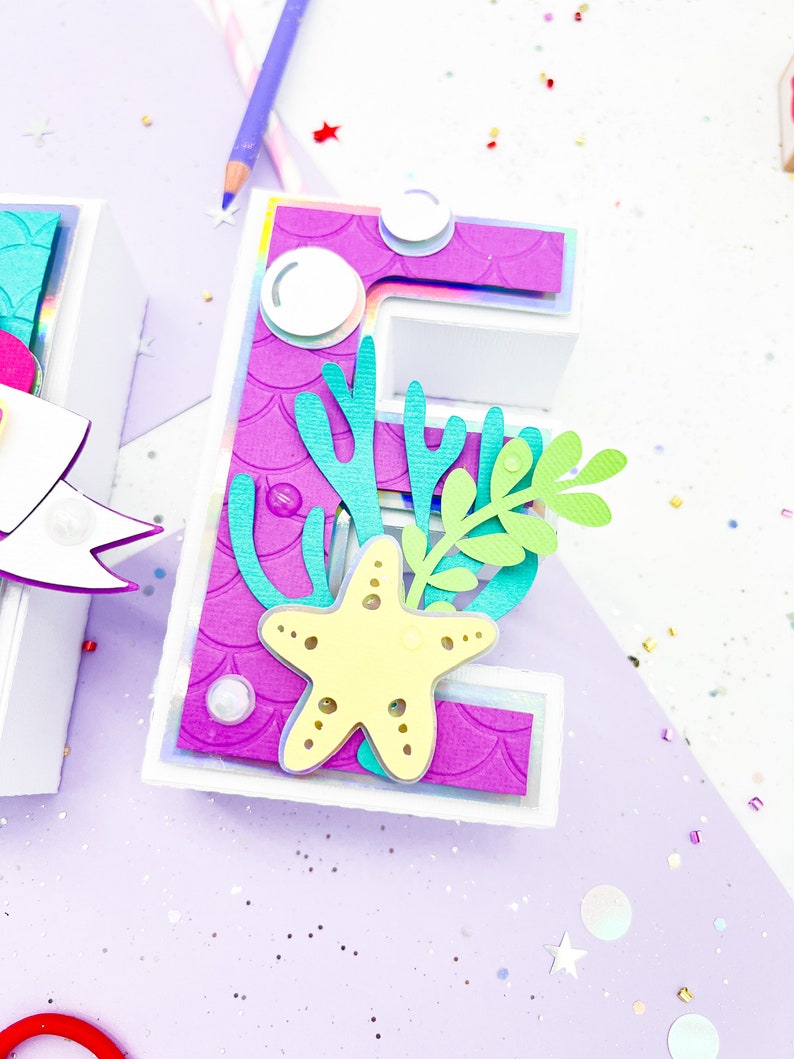 Mermaid 3d Letter, Mermaid 3d Letters, Mermaid Letter, Mermaid Letters ...